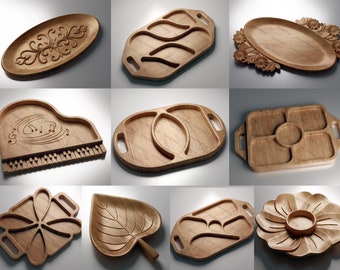 Flower Shaped Tray V2 3D STL Files for CNC and 3D Printer - Etsy Canada