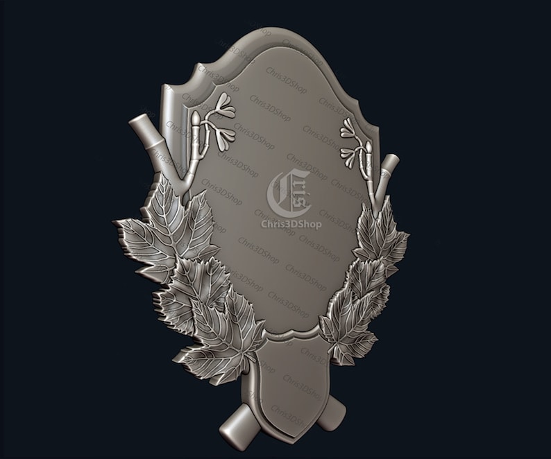 Trophy Mounting Plaque 5 maple Leaves 3D STL Files for CNC - Etsy