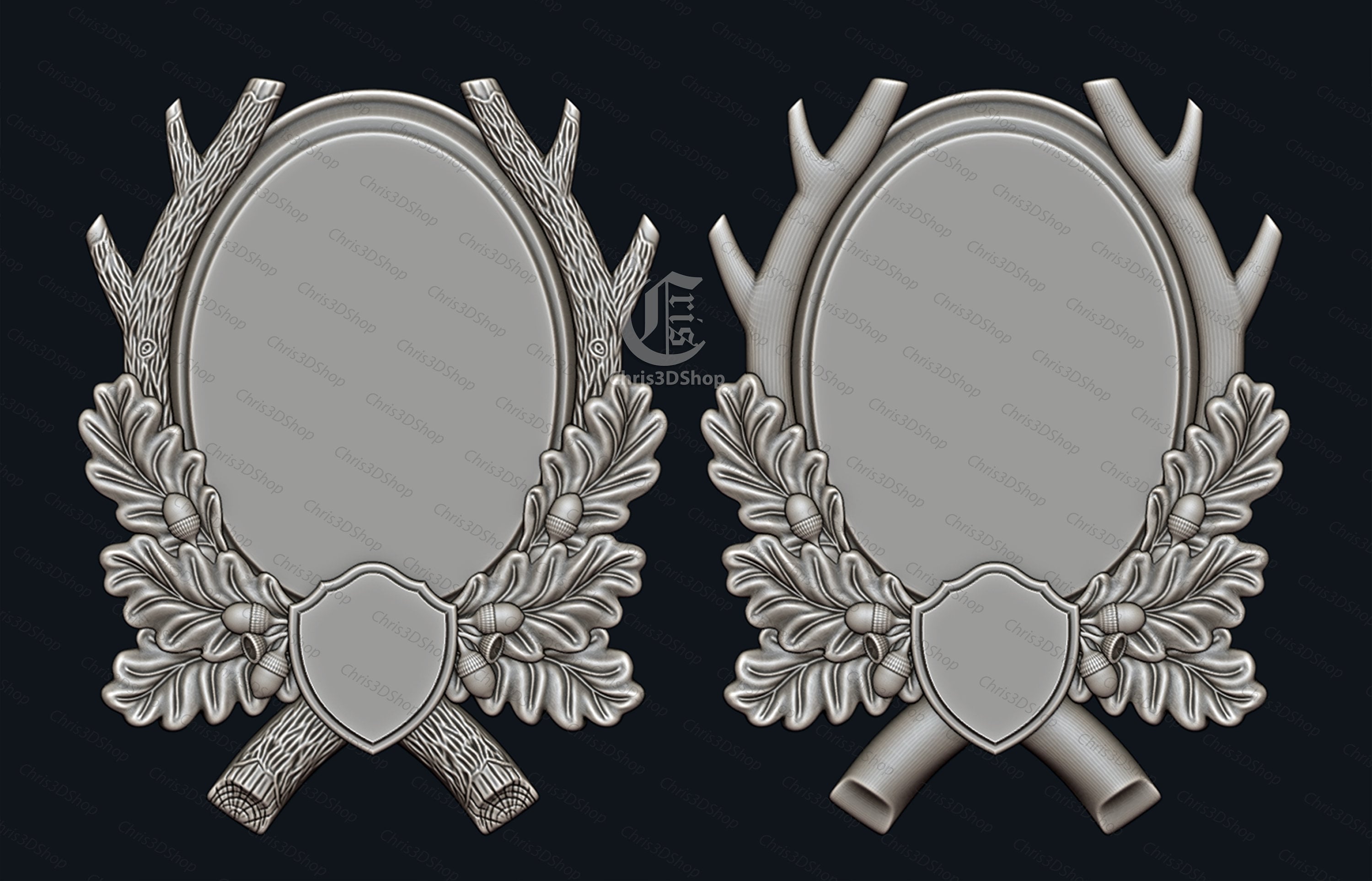 Trophy Mounting Plaque 4 - 3D STL Files for CNC - Etsy