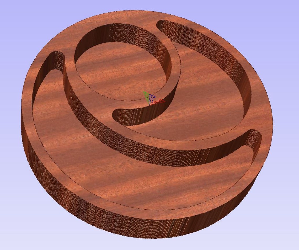 Round Shaped Tray 3D STL file and vector files Dxf Svg | Etsy