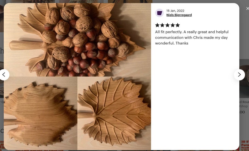 Vine Leaf Shaped Tray 3D STL Model for CNC Routers - Etsy