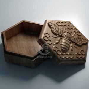 Bee Jewelry Box Files for CNC and 3D Printer - Etsy