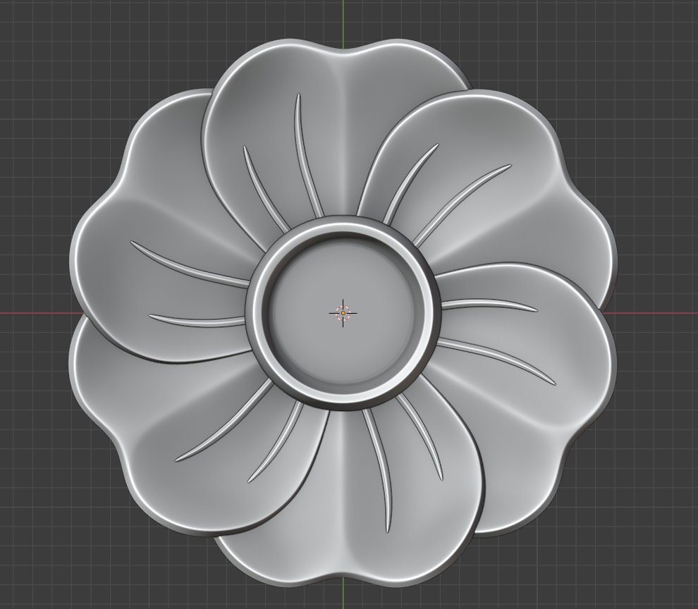 Flower Shaped Tray V2 3D STL Files For CNC and 3D Printer | Etsy