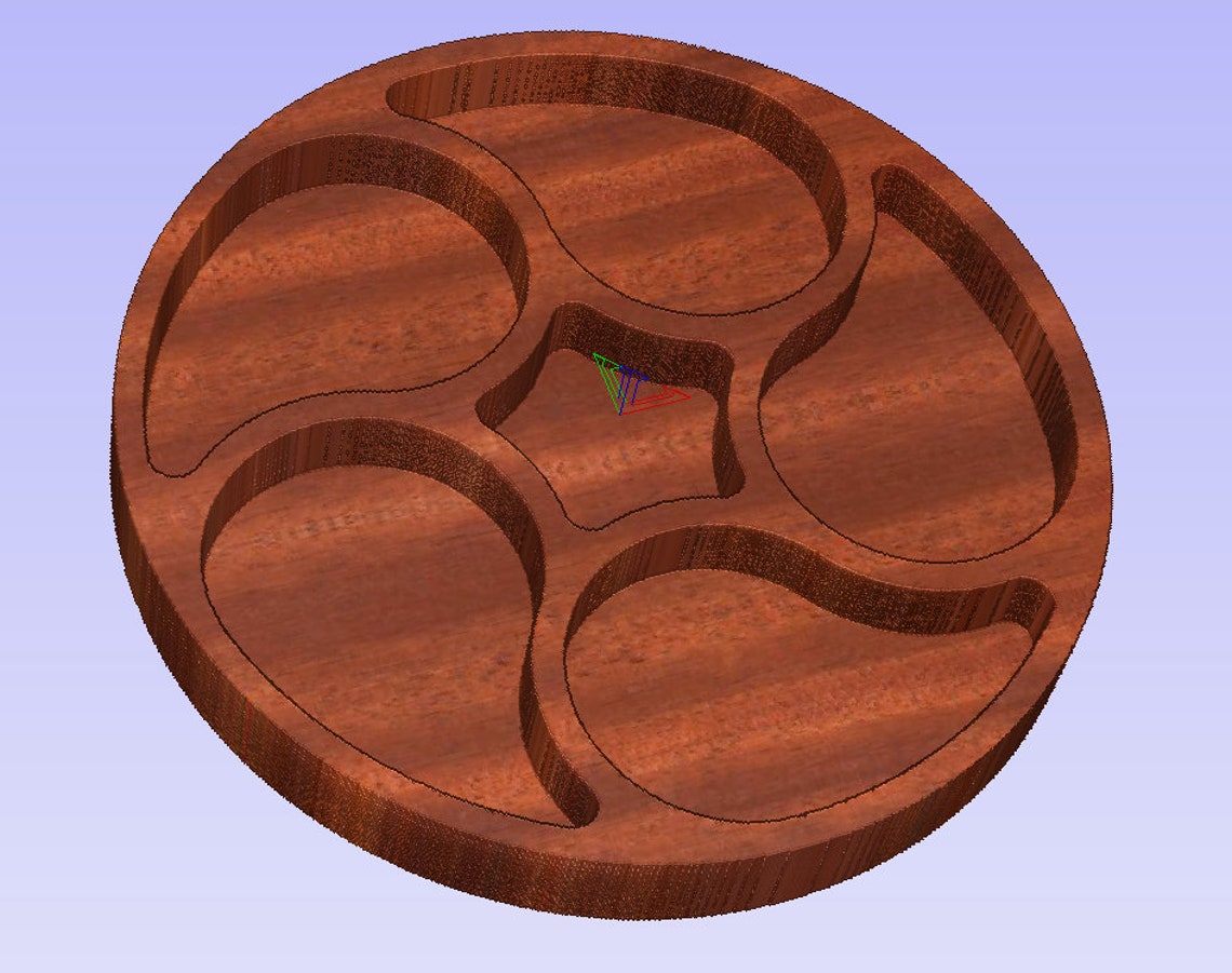 Simple Tray 3D STL file and vector files Dxf Svg Eps | Etsy