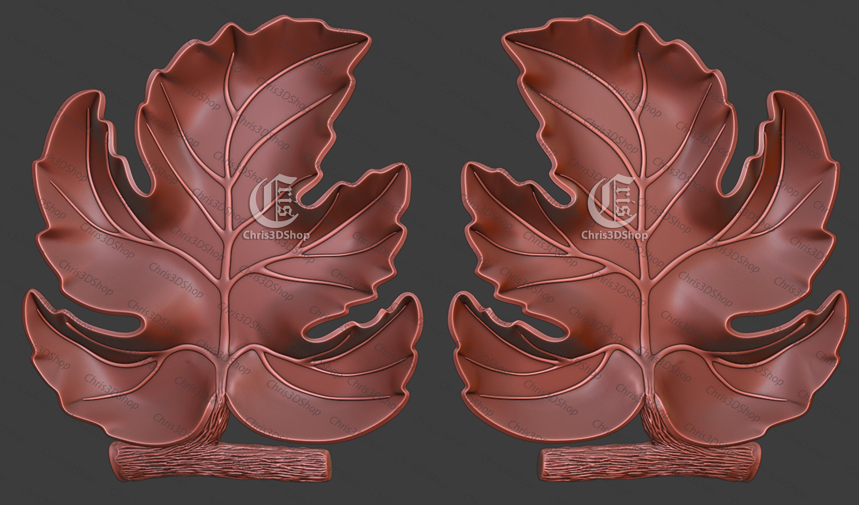 Leaf Tray 3D STL Model for CNC Router and 3D Printers - Etsy