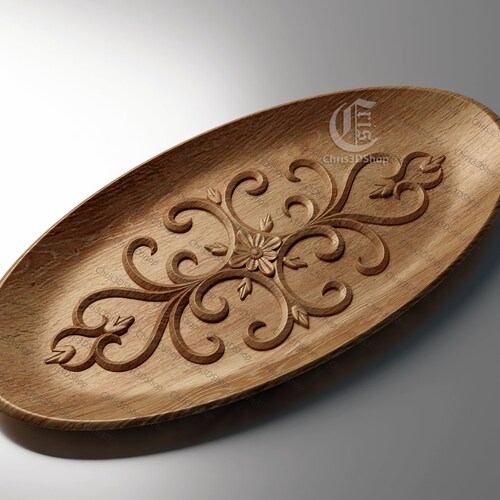 Oval Bowl 3D STL Files for CNC - Etsy