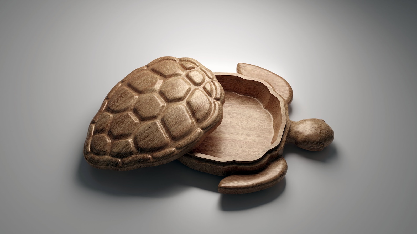 Turtle Shaped Jewelry Box Files for CNC and 3D Printers | Etsy