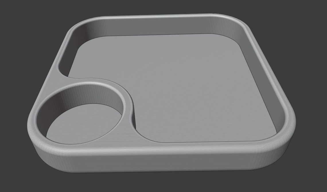 Square Shaped Tray 3D STL file and vector files Dxf Svg | Etsy