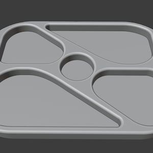 Serving Tray V2 3D STL File and Vector Files dxf Svg Eps - Etsy