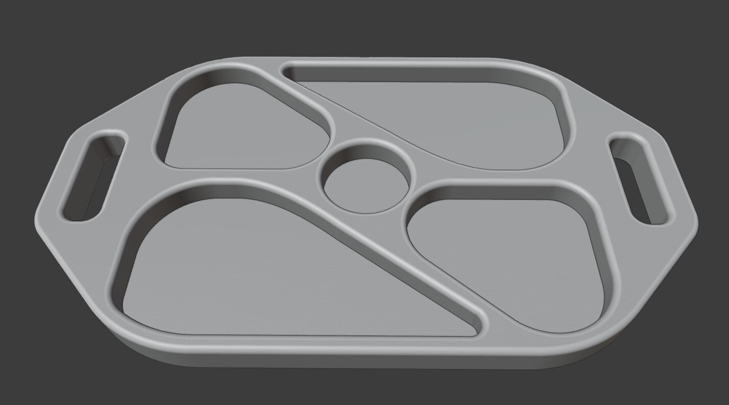Serving Tray V2 3D STL File and Vector Files dxf Svg Eps - Etsy Canada