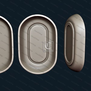 Oval Bowl 2 - 3D STL Files for CNC - Etsy