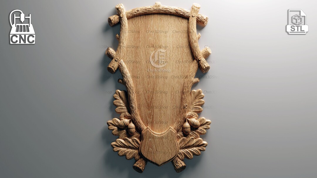 Trophy Mounting Plaque V2 - 3D STL Files for CNC - Etsy