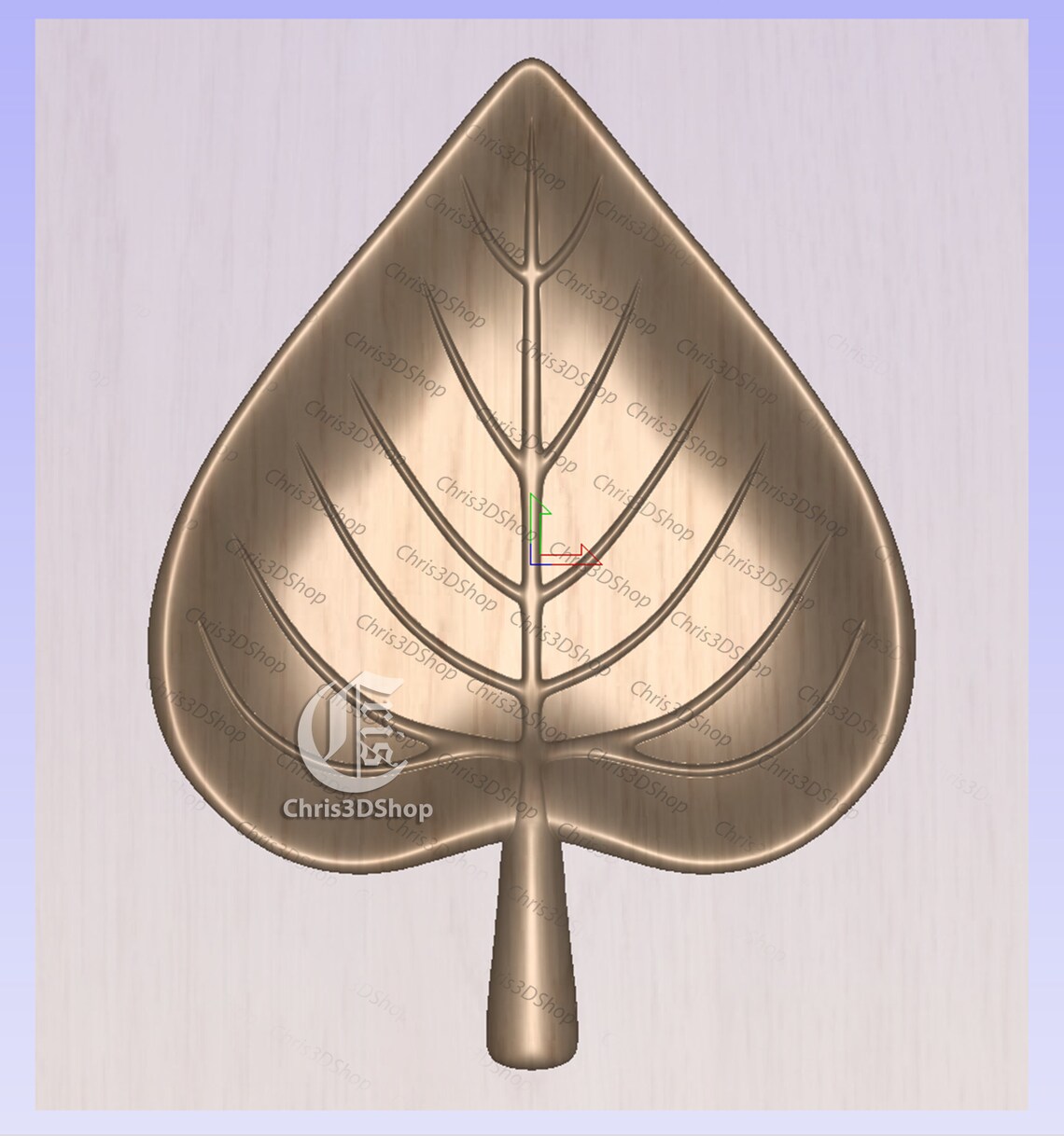 Leaf Shaped Tray 3D STL Files for CNC and 3D Printer - Etsy