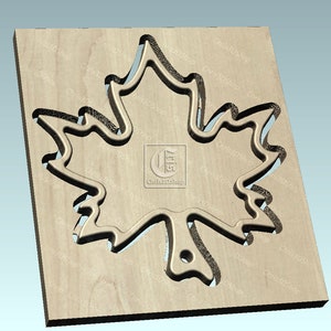 Maple Leaf Tray - Digital Files for CNC Router (svg, Dxf, Eps, Ai, Pdf ...