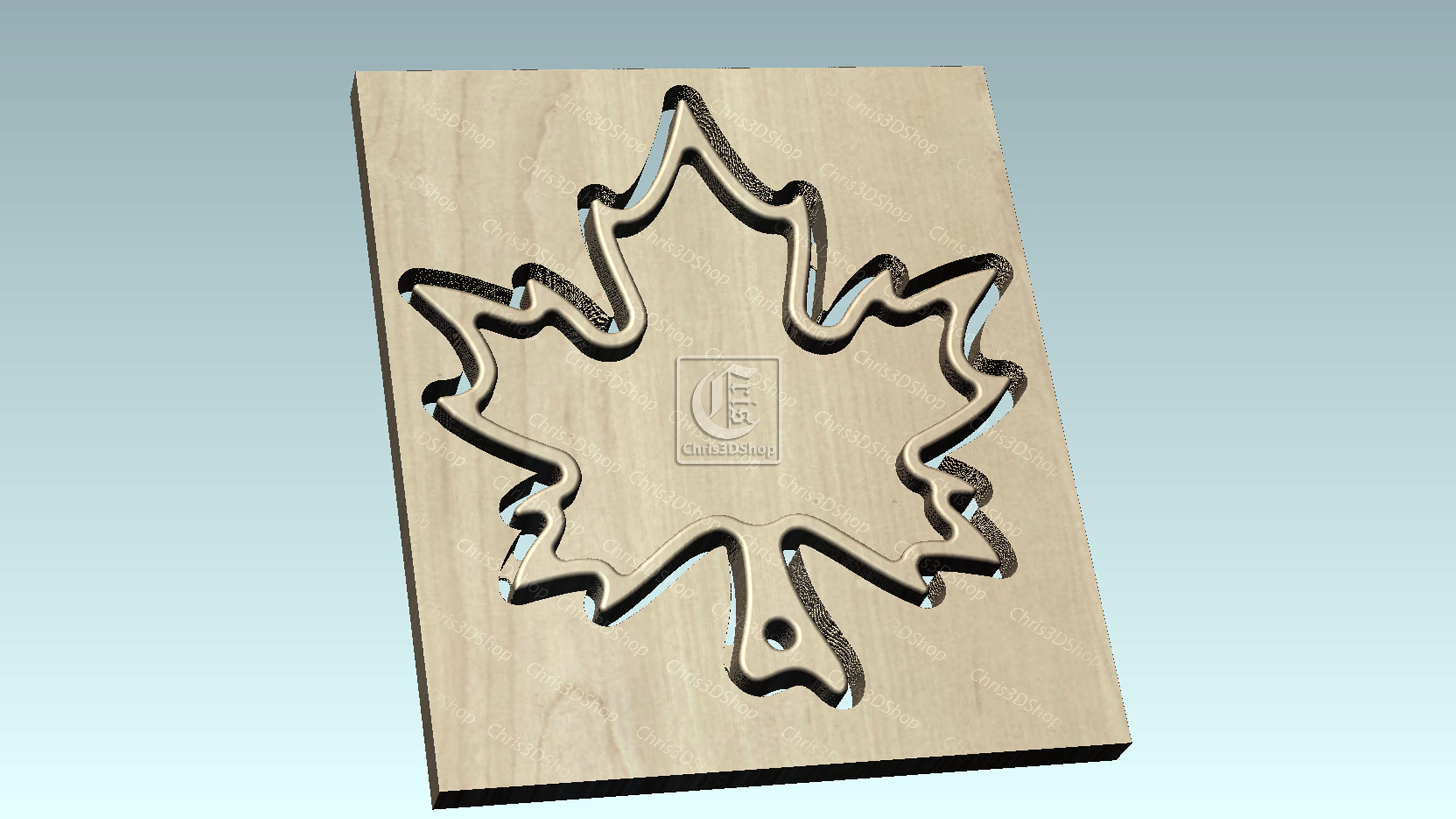 Maple Leaf Tray - Digital Files for CNC Router (svg, Dxf, Eps, Ai, Pdf ...
