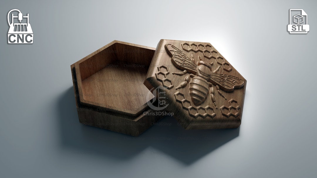 Bee Jewelry Box - Files for CNC and 3D Printer - Etsy