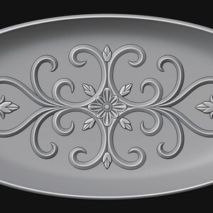 Decorative Tray / Plate 3D STL Files for CNC and 3D Printer - Etsy