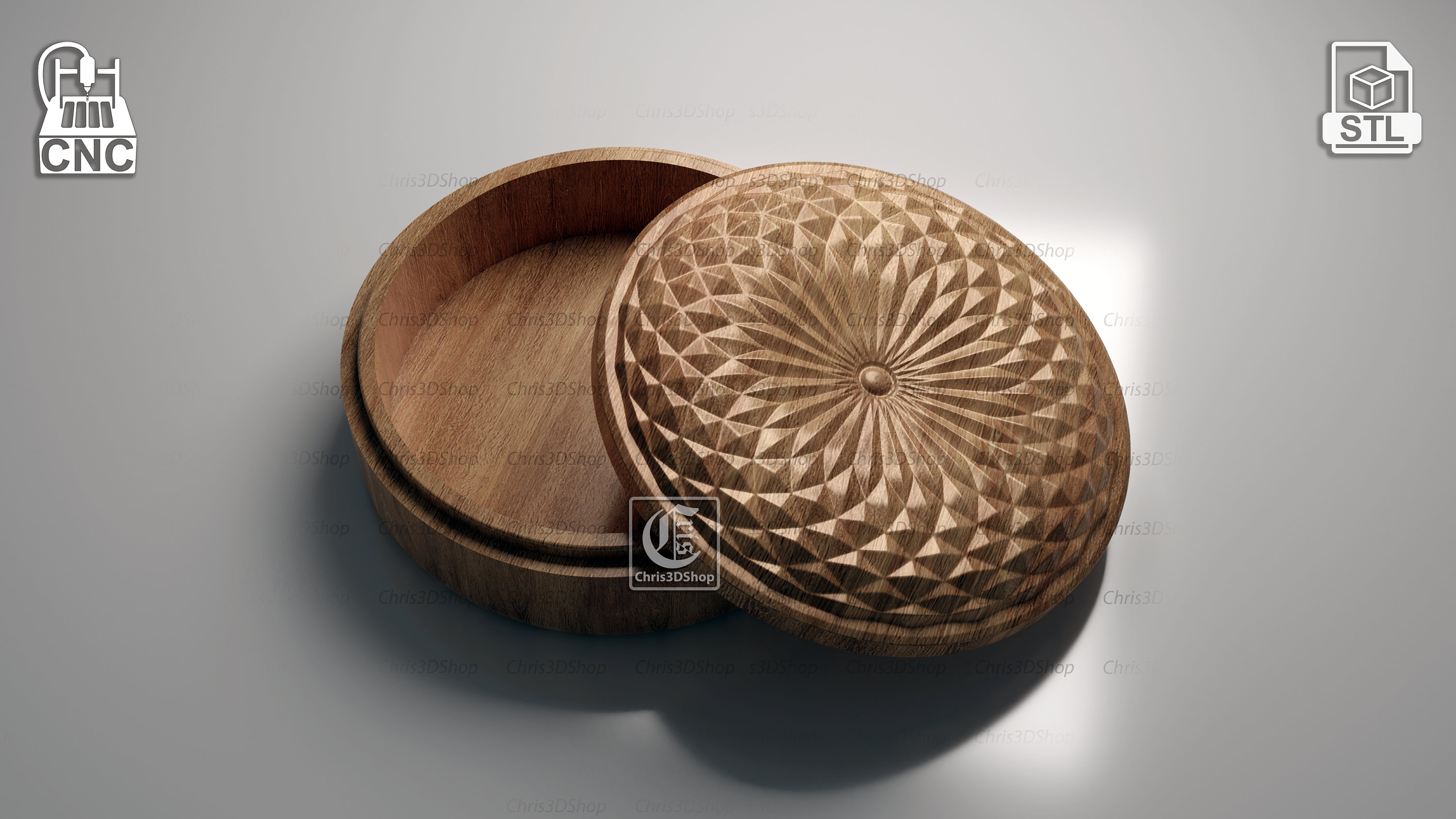Round Jewelry Box V3 - Files for CNC and 3D Printer - Etsy