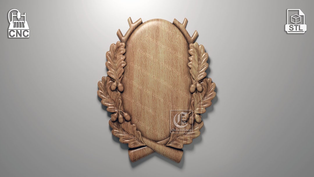 Trophy Mounting Plaque 1B- 3D STL Files for CNC - Etsy