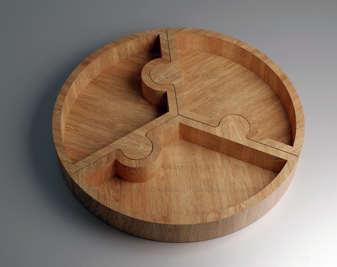 Decorative Tray / Bowl 3D STL Files for CNC and 3D Printer - Etsy