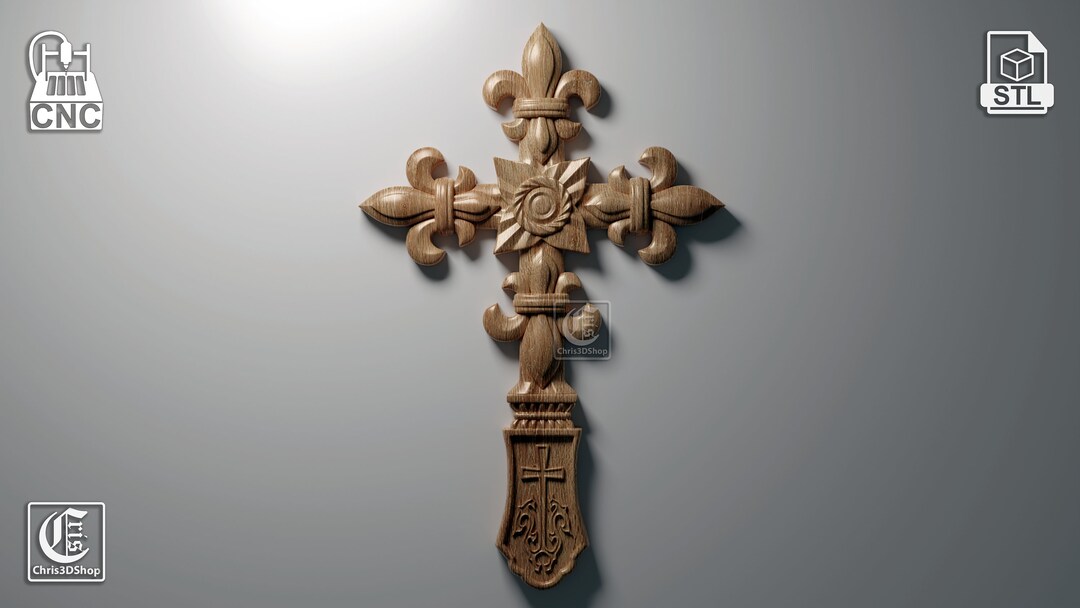 Cross 2 - 3D STL File for CNC and 3D Printer. - Etsy