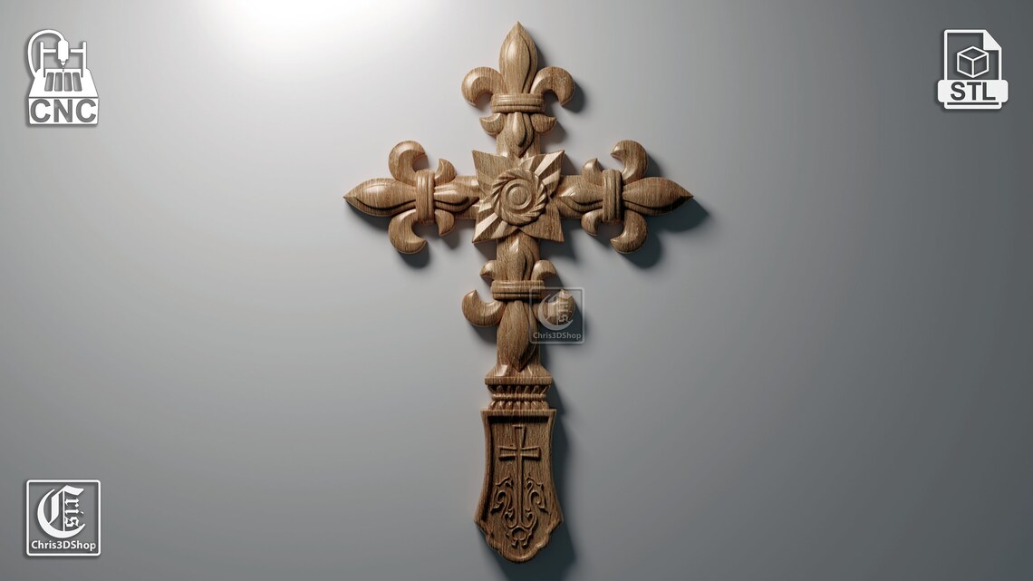 Cross 2 3D STL File for CNC and 3D Printer. - Etsy