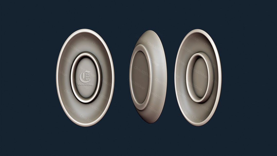 Oval Bowl 3 - 3D STL Files for CNC - Etsy