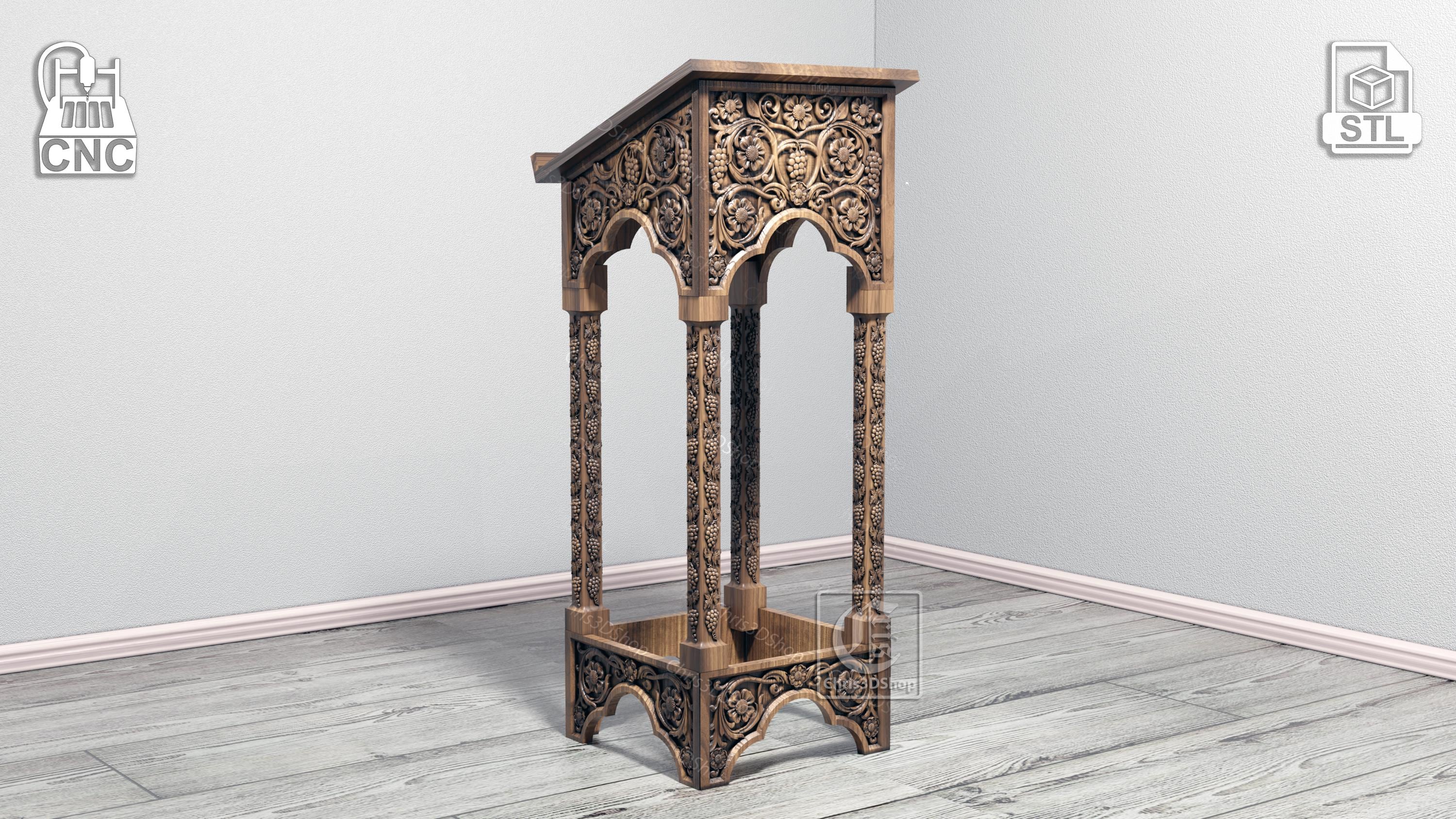 Analogion / Lectern V3 - Digital Files for CNC Router in STL Format - Etsy