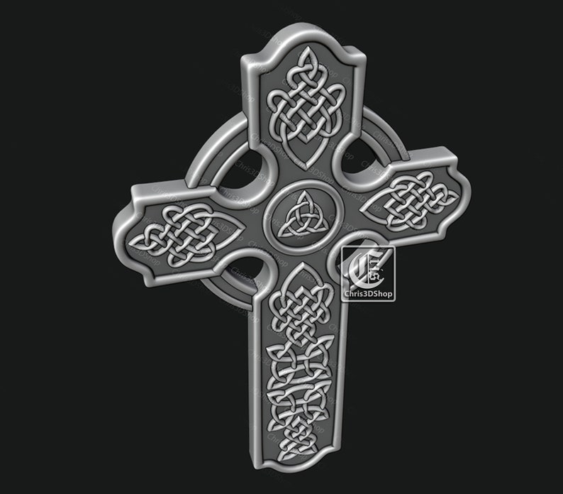 Celtic Cross V2 3D STL Files for CNC - Etsy