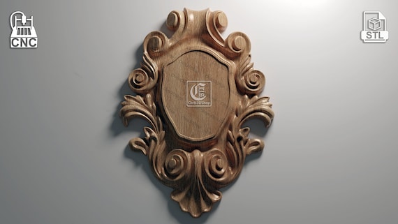 Decorative Plaque 3 3D STL Files for CNC - Etsy