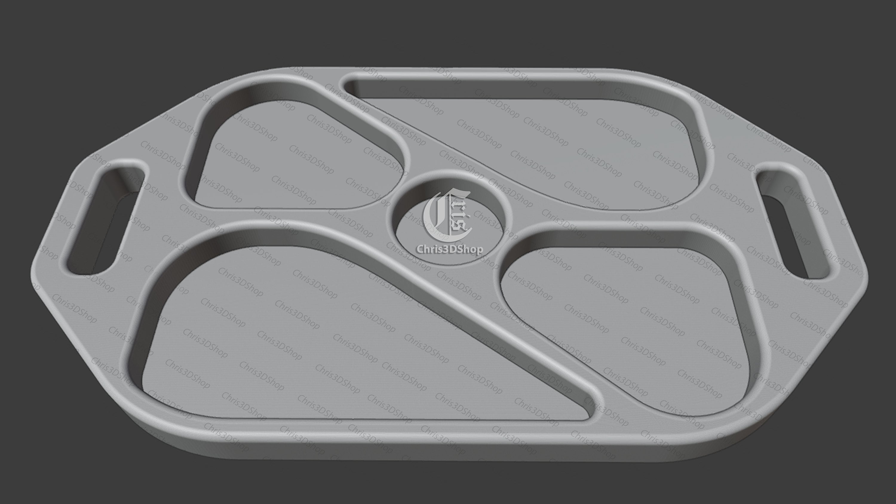 Serving Tray V2 3D STL File and Vector Files dxf Svg Eps - Etsy UK