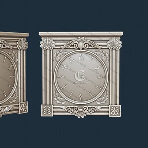 Square Clock - 3D STL File for CNC - Etsy