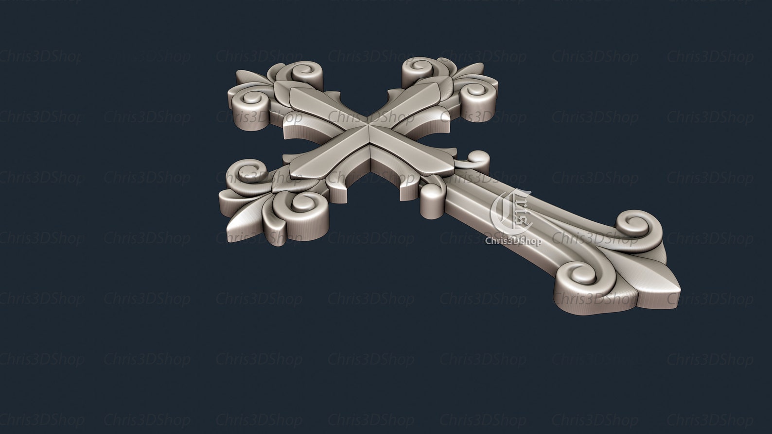 Cross 3 - 3D STL File for CNC and 3D Printer. - Etsy