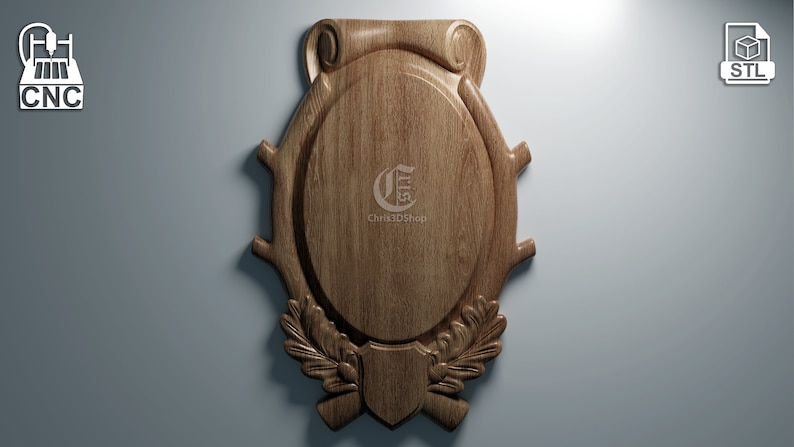 Trophy Mounting Plaque 6 3D STL Files for CNC | Etsy