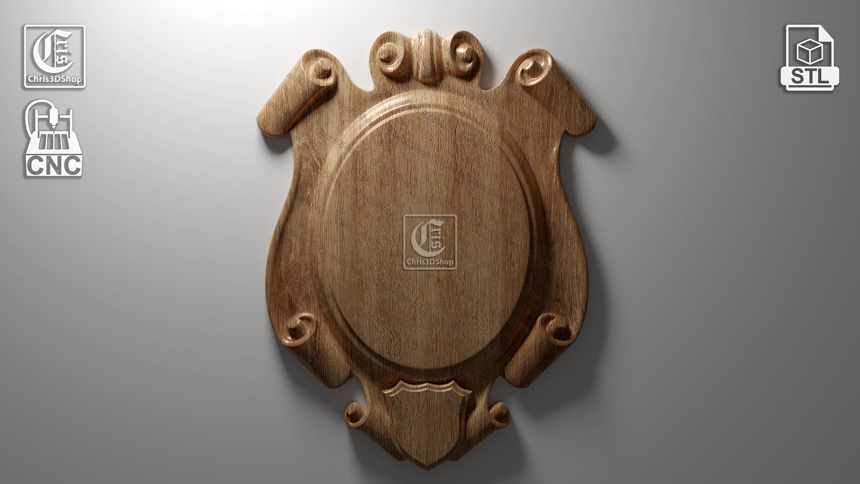 Trophy Mounting Plaque 7 3D STL Files for CNC - Etsy