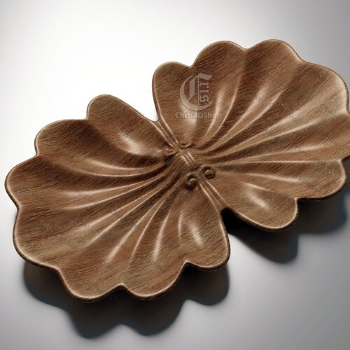 Seashell Tray 3D STL Model for CNC Routers - Etsy