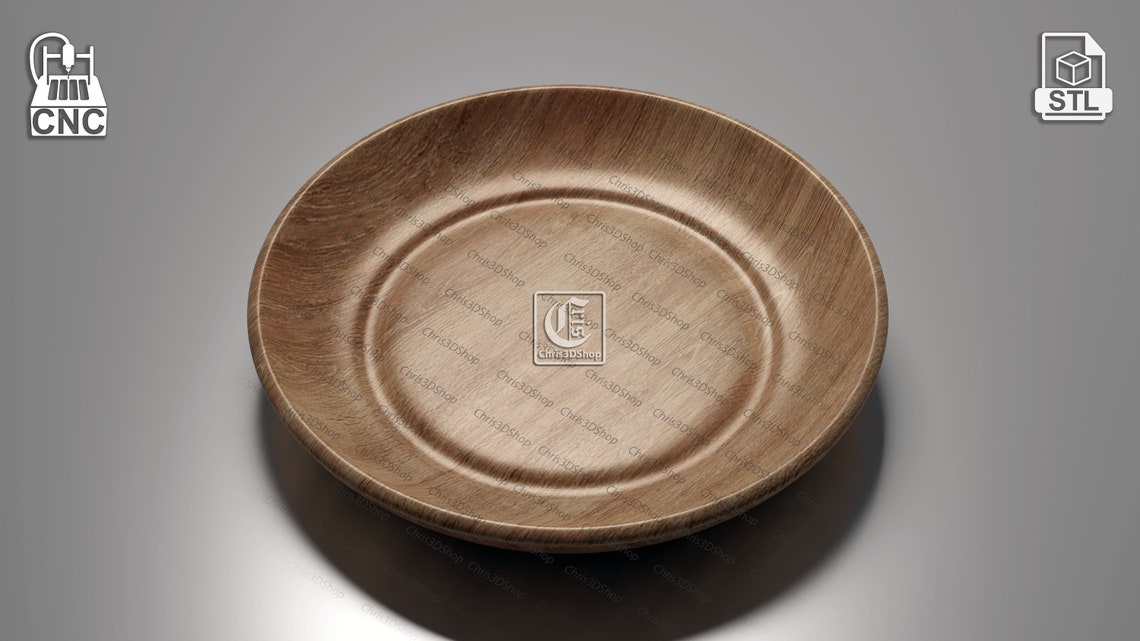 Round Bowl 3D STL Files for CNC - Etsy