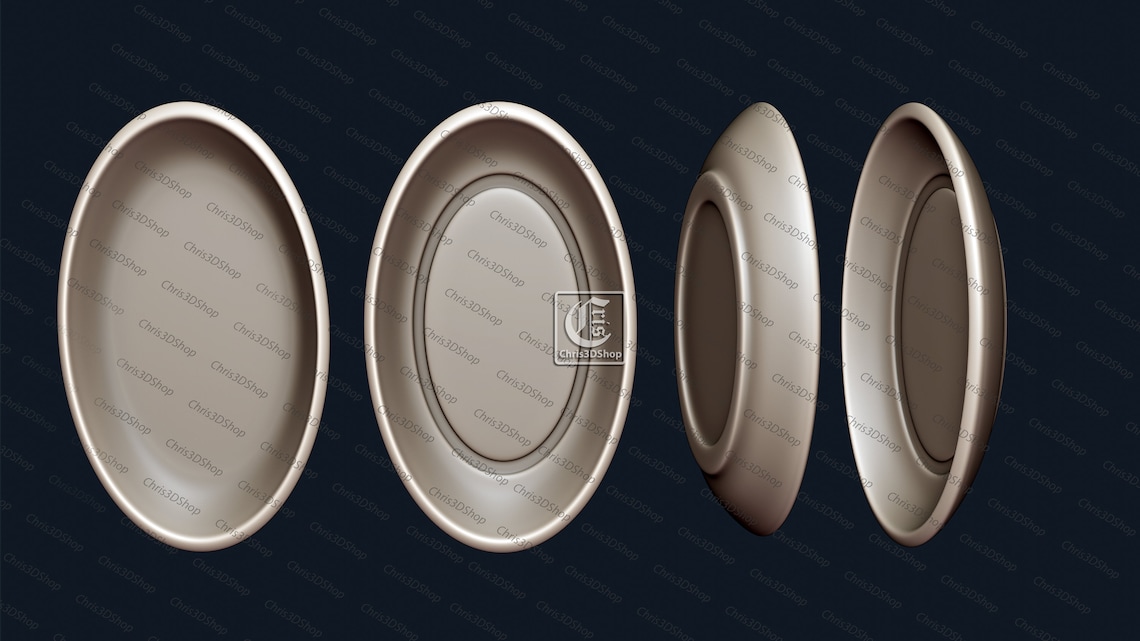 Oval Bowl - 3D STL Files for CNC - Etsy