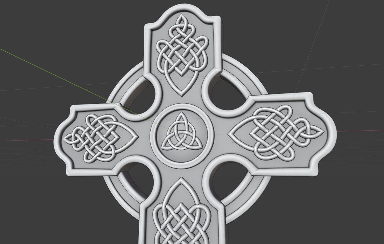 Celtic Cross V2 3D STL Files For CNC and 3D Printer | Etsy