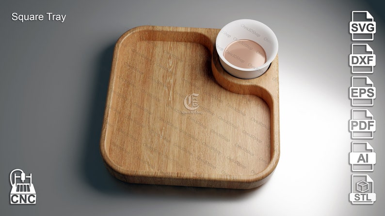 10 Trays Pack 3D STL and Vector Files for CNC Routers - Etsy