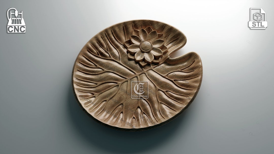 Lotus Leaf Tray - STL Model for CNC - Etsy
