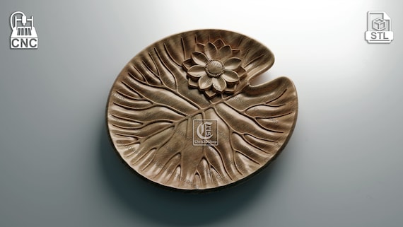 Lotus Leaf Tray STL Model for CNC - Etsy