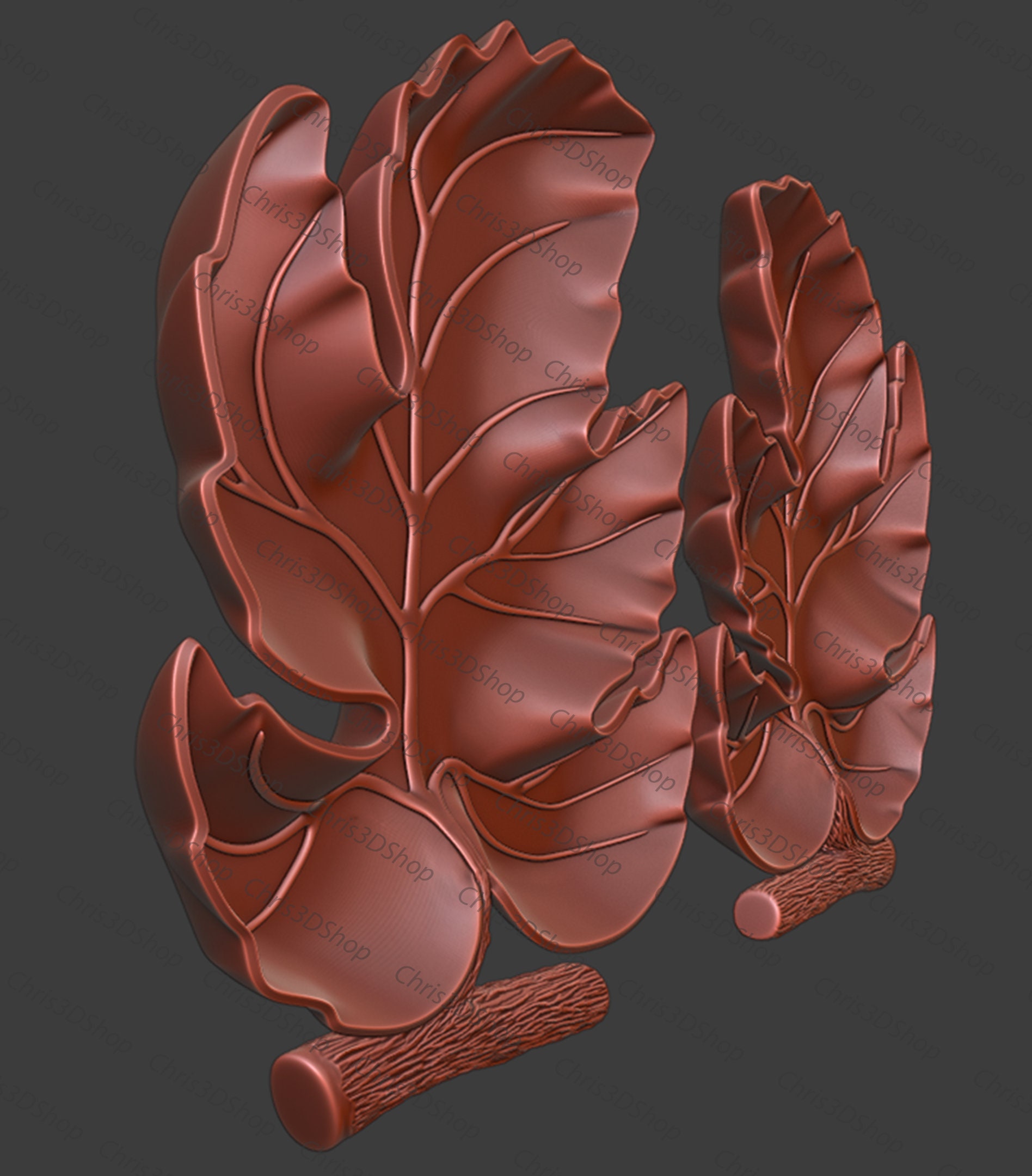 Leaf Tray 3D STL Model for CNC Router and 3D Printers | Etsy UK