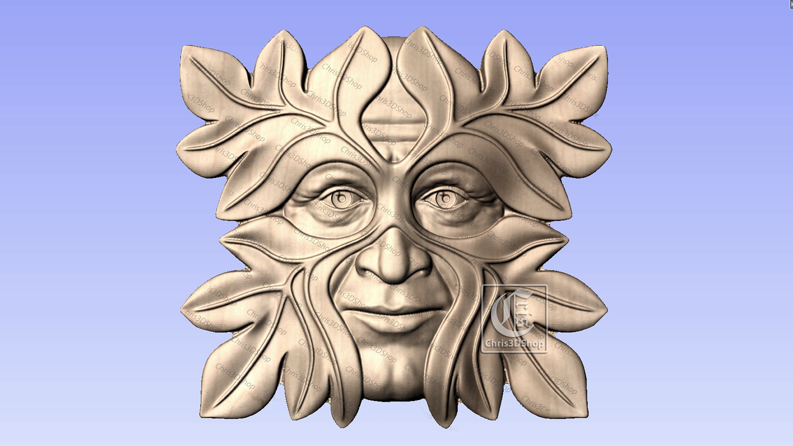 Greenman - 3D STL Files for CNC - Etsy UK