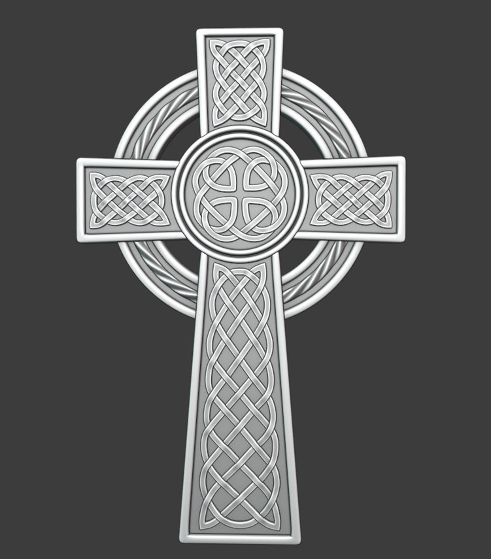 Celtic Cross 3D STL-bestanden voor CNC en 3D-printer. | Etsy