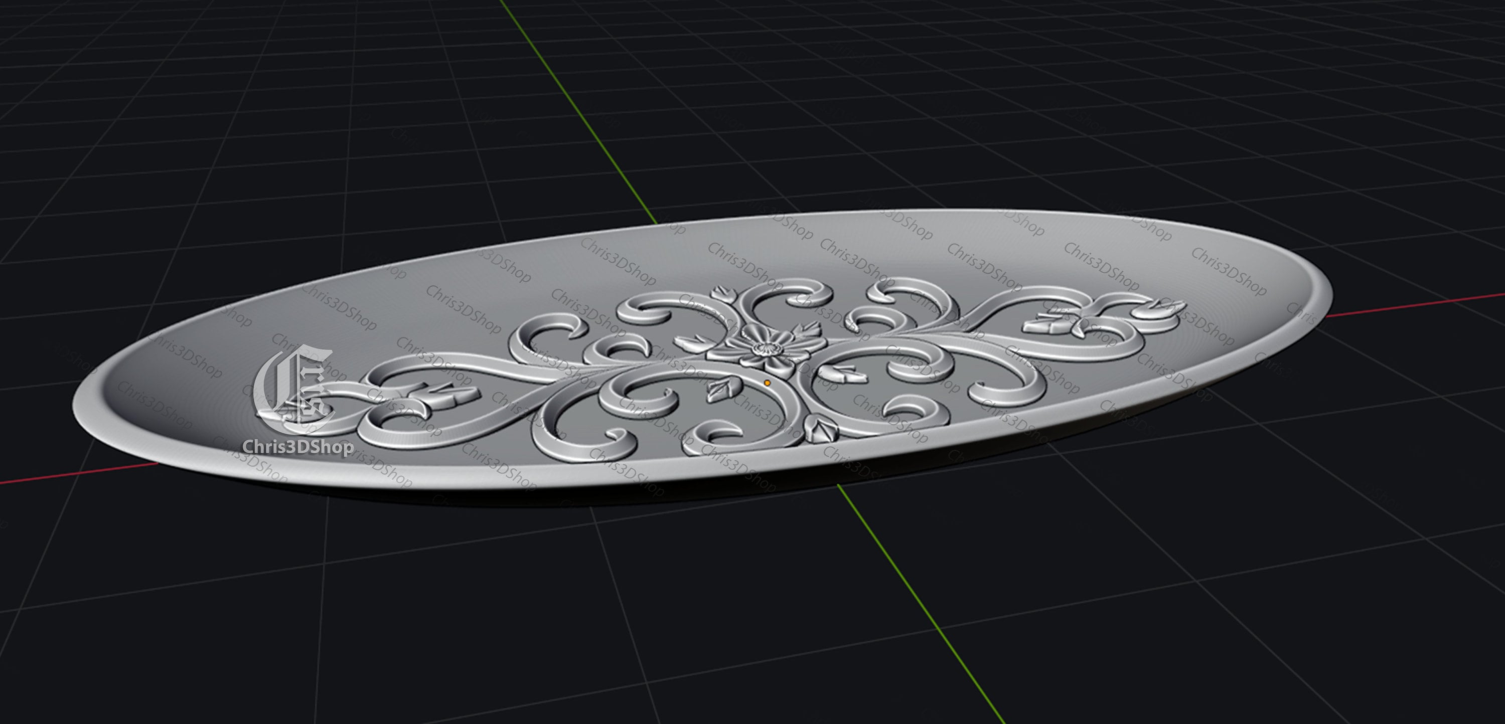 Decorative Tray / Plate - 3D STL Files for CNC and 3D Printer - Etsy Canada