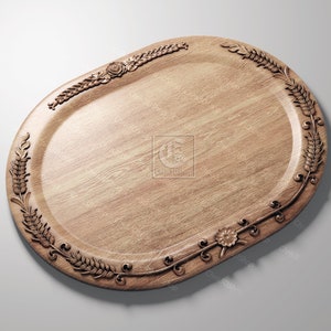 Oval Bread Platter - Digital File for CNC Router in STL Format - Etsy