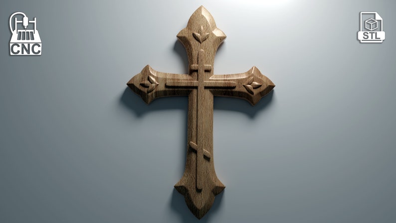 Cross 4 3D STL File for CNC and 3D Printer - Etsy