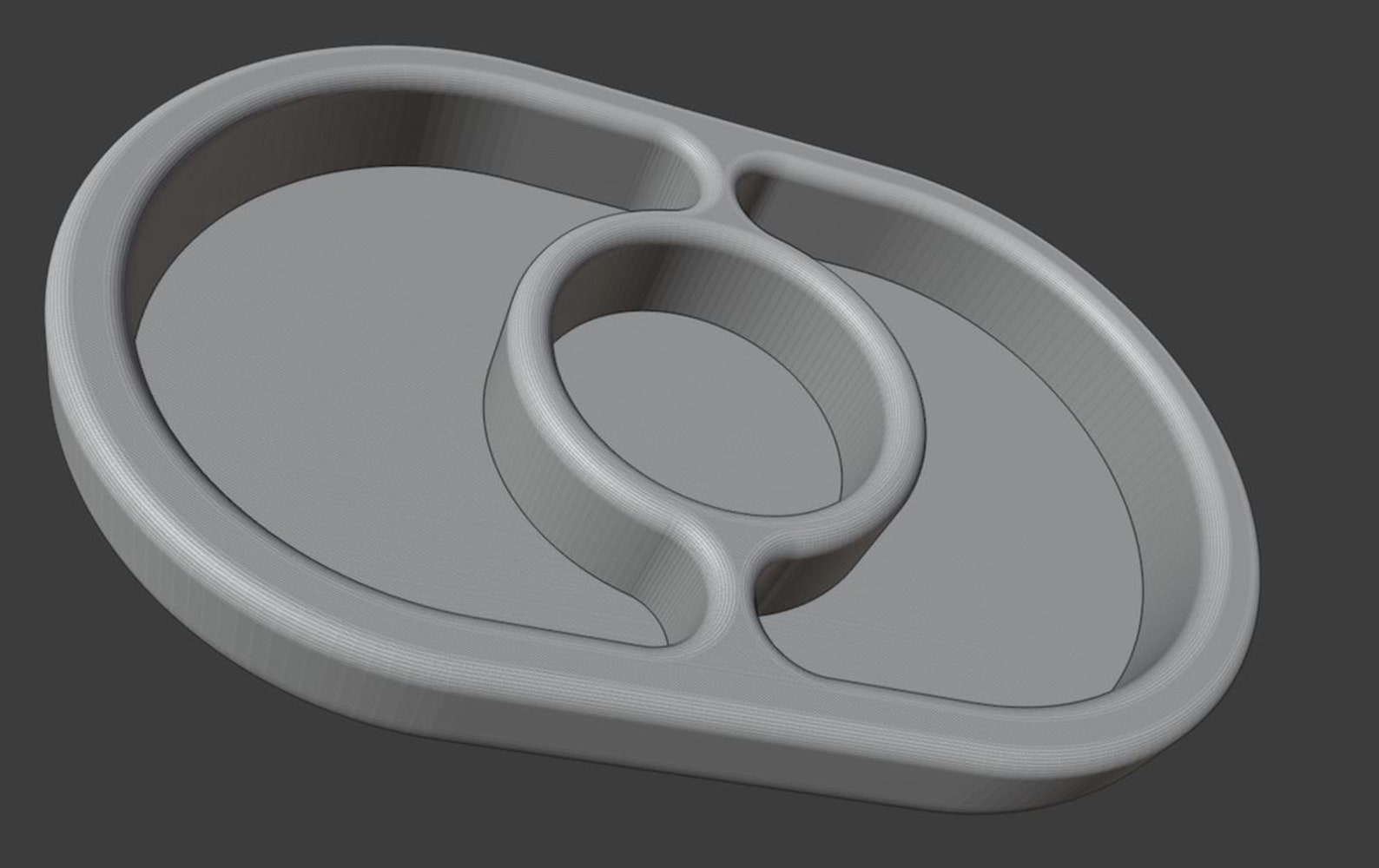 Oval Shaped Tray 3D STL file and vector files Dxf Svg | Etsy