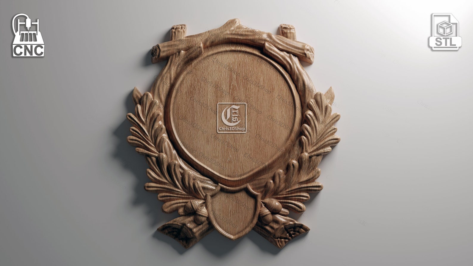 Display Plaque 12 3D STL Files for CNC - Etsy